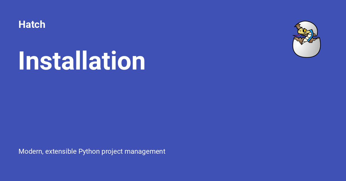 Installation - Hatch