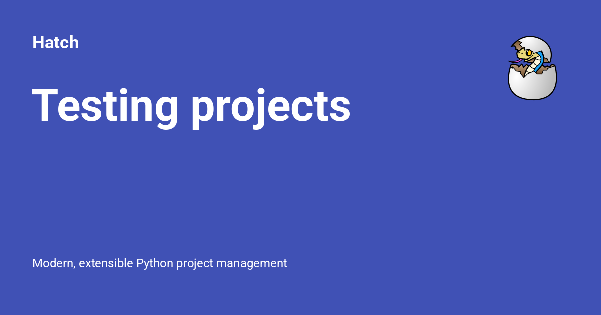 Testing projects - Hatch