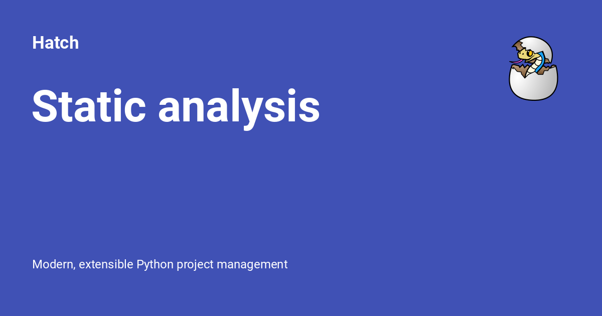 Static analysis - Hatch